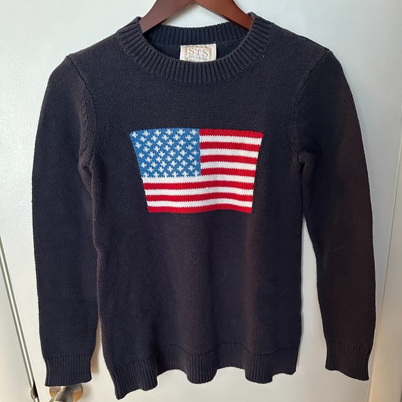 Sail to Sable | Sweaters | Sail To Sable American Flag Sweater Navy Xs ...